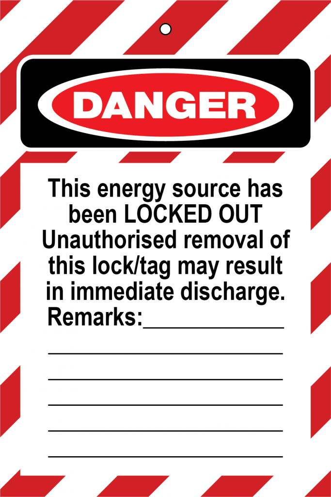 IN2SAFE Lockout Tag - This Energy Source - 90x135mm PKT(25) - Safety1st