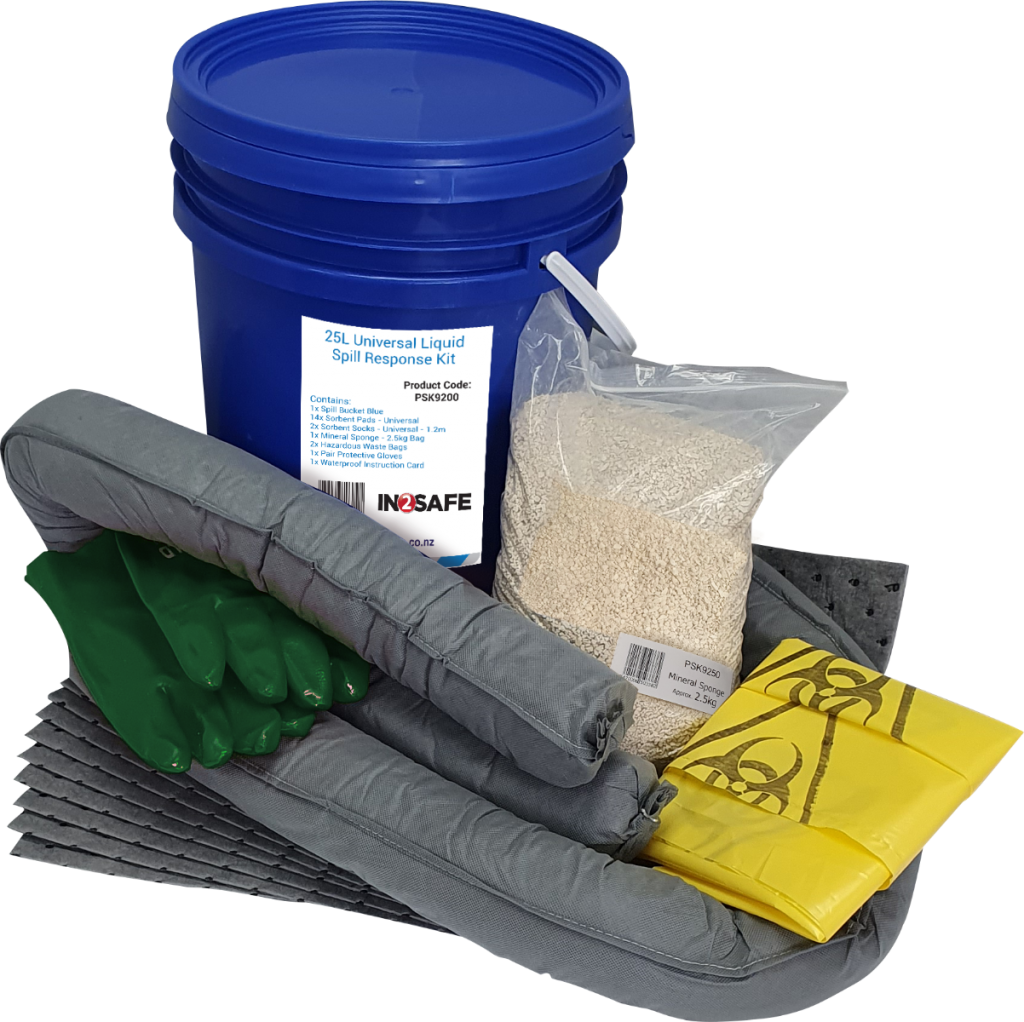 IN2SAFE Universal 25L Workshop Spill Kit (Bucket) - Safety1st