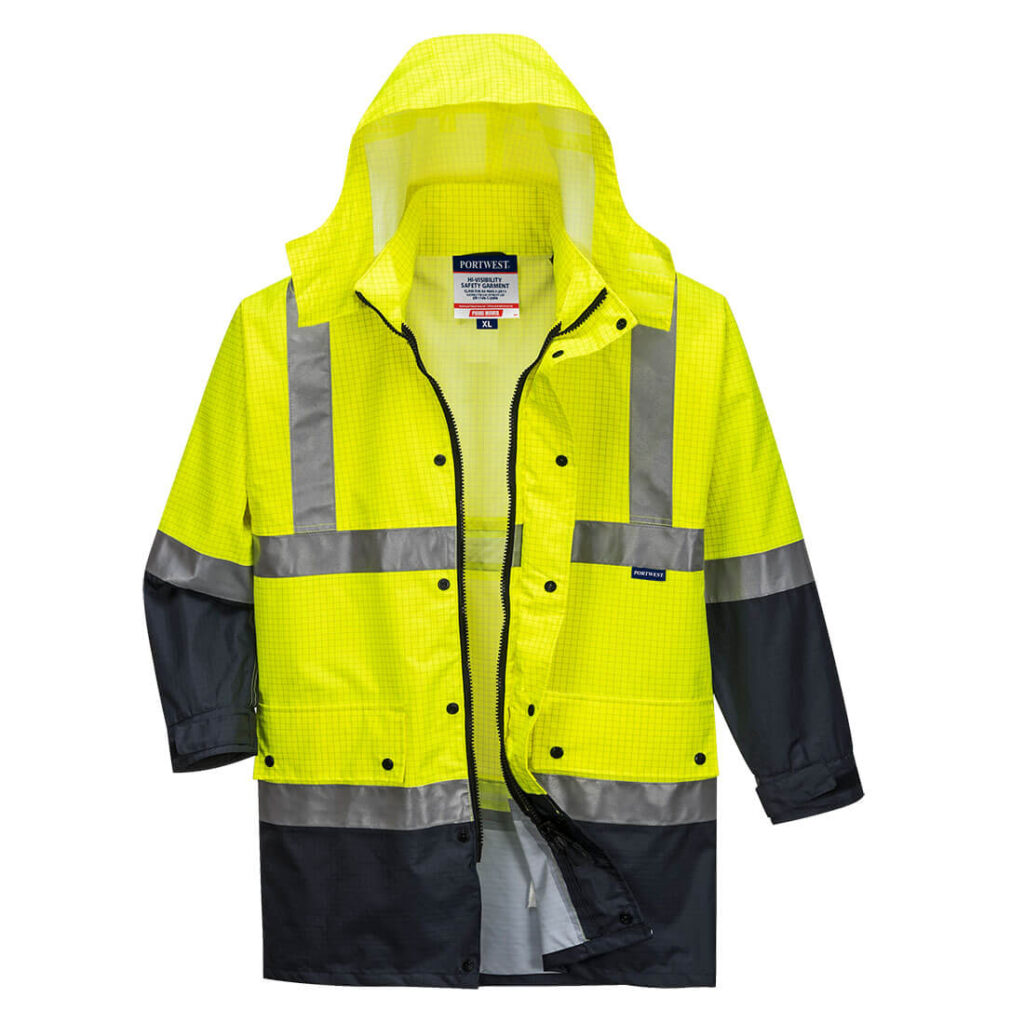 Portwest Mackay Anti-Static Jacket Yellow/Navy MJ370 - Safety1st