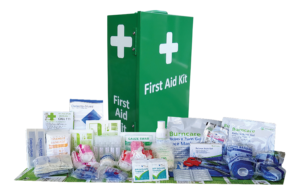 First Aid Kit Large Food/Catering, Metal Box, Portrait - Safety1st