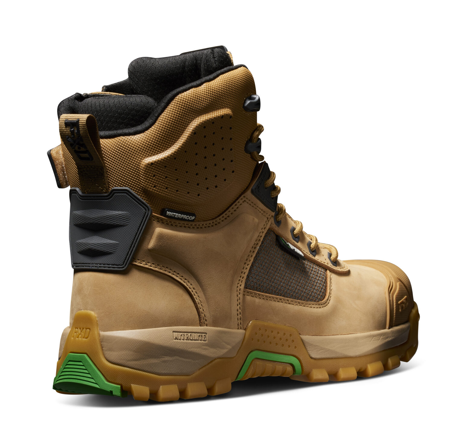 FXD Waterproof Boots WB-1WP Zip Sided Wheat USA Sizing