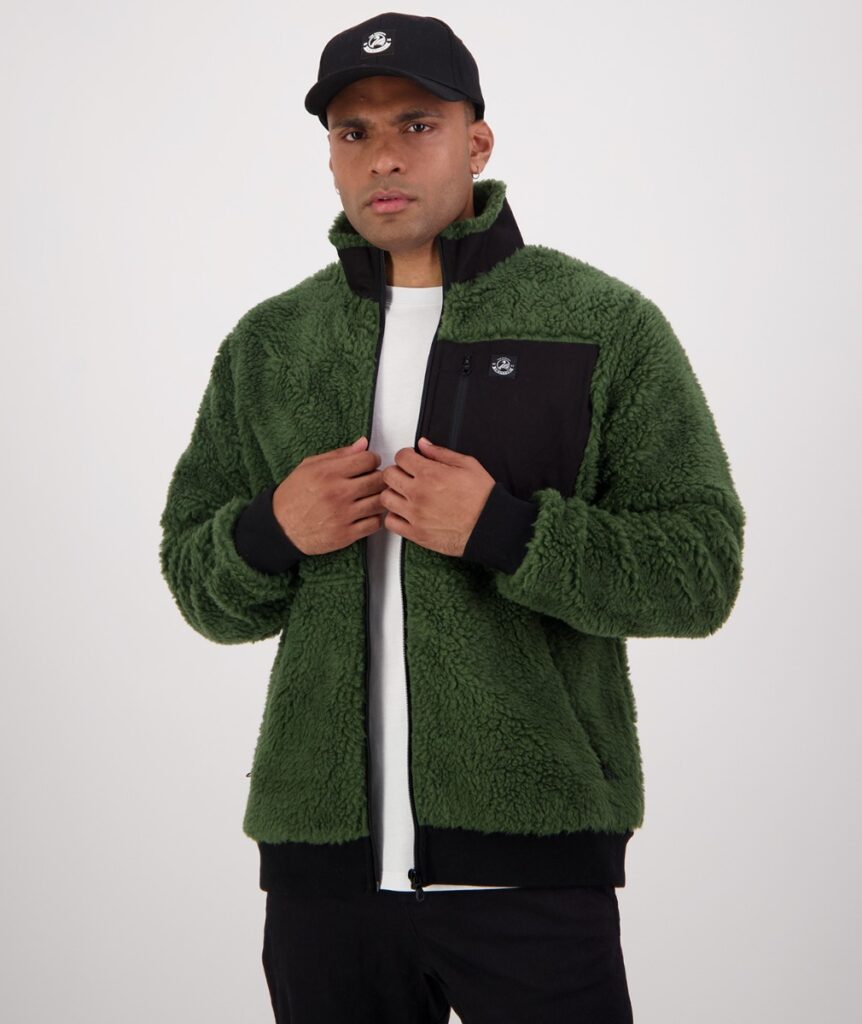 Swanndri Wool Fleece Churchill V2 Men's Jacket - Hunter Green - Safety1st